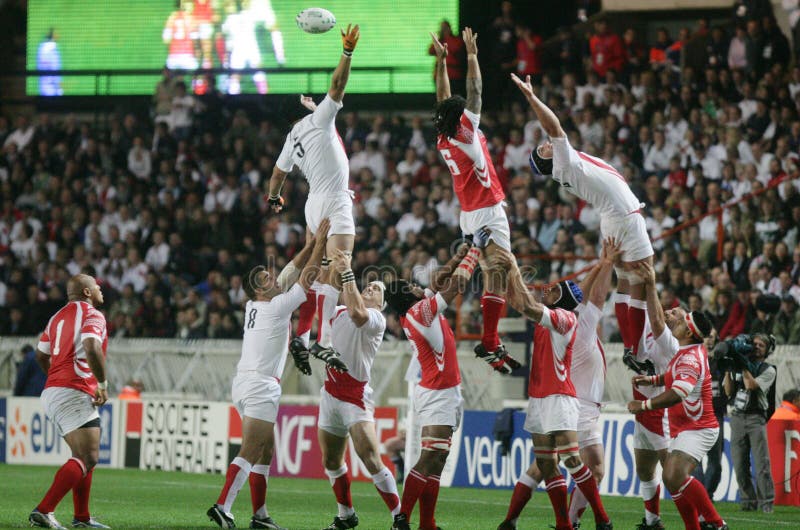 Line-out editorial stock photo. Image of team, winner - 13284908