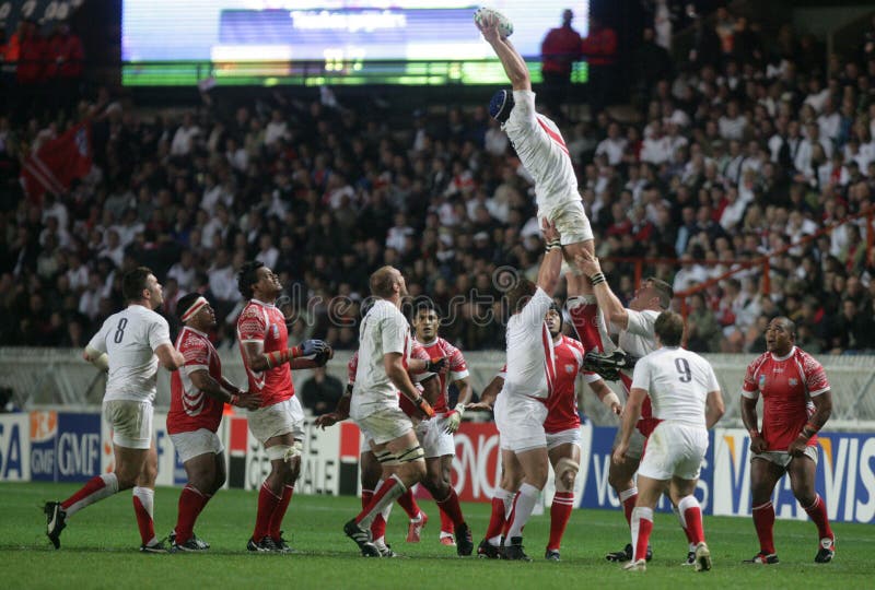 Line-out editorial stock photo. Image of grass, stadium - 13286068