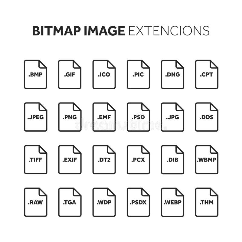 Lineoutline Flat Style Icon Set Source Code Programming File Type