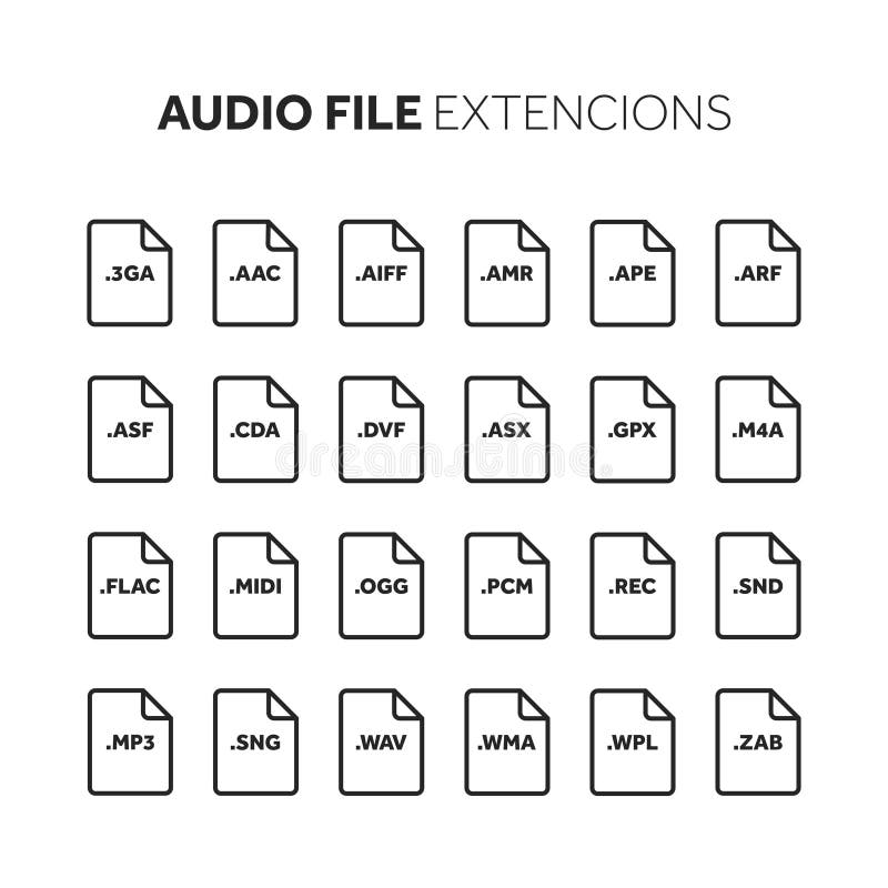 Lineoutline Flat Style Icon Set Source Code Programming File Type 2480