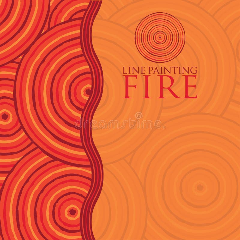 Line Painting Invite/ Greeting Card Stock Vector - Illustration of ...