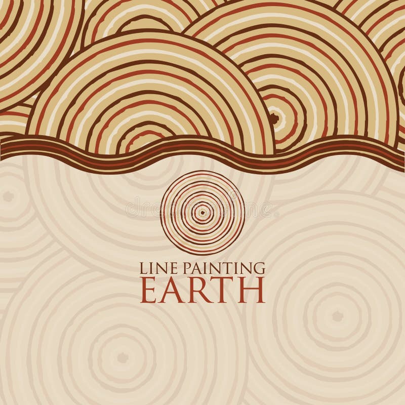 Line Painting Invite/ Greeting Card Stock Vector - Illustration of ...