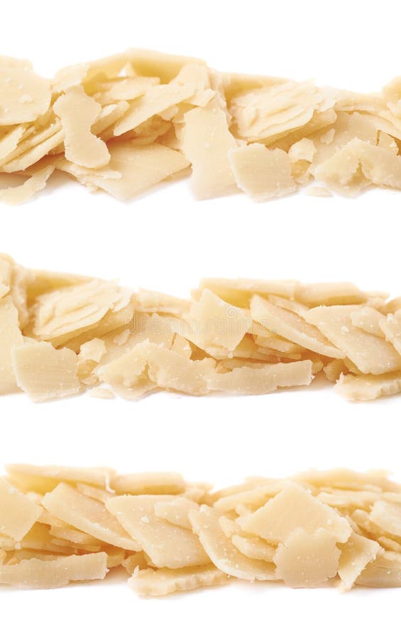 Pile of Parmesan Cheese Flakes Stock Photo - Image of eating, closeup ...