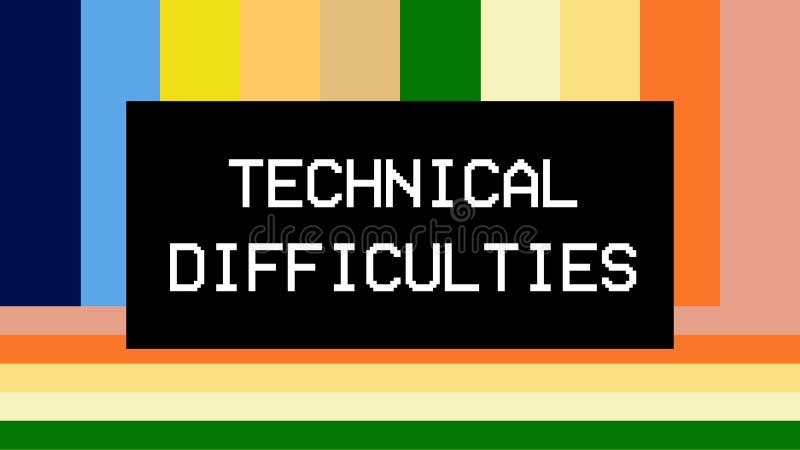 Technical Difficulties Clean Stock Illustration - Illustration of ...