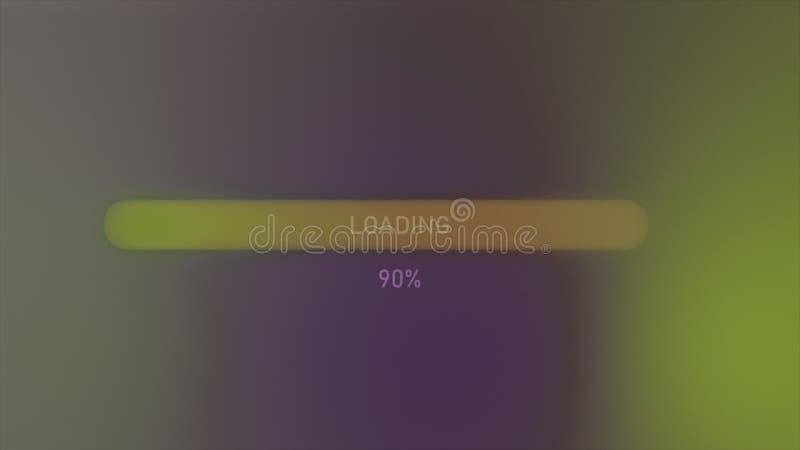 Line with Percentages of Charge or Load. Motion. Beautiful Multicolored ...