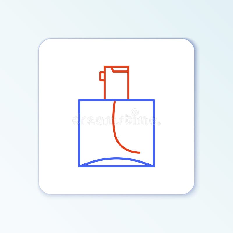 Line Perfume Icon Isolated on White Background. Colorful Outline ...