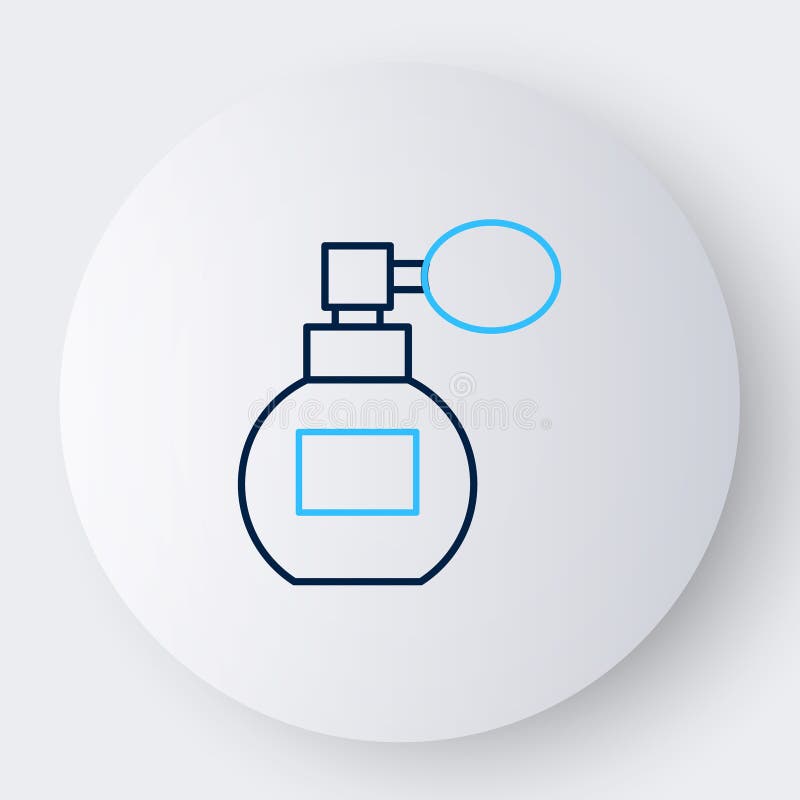 Line Perfume Icon Isolated on White Background. Colorful Outline ...