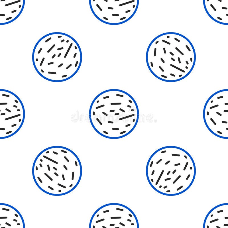 Line Planet Mars Icon Isolated Seamless Pattern on White Background ...