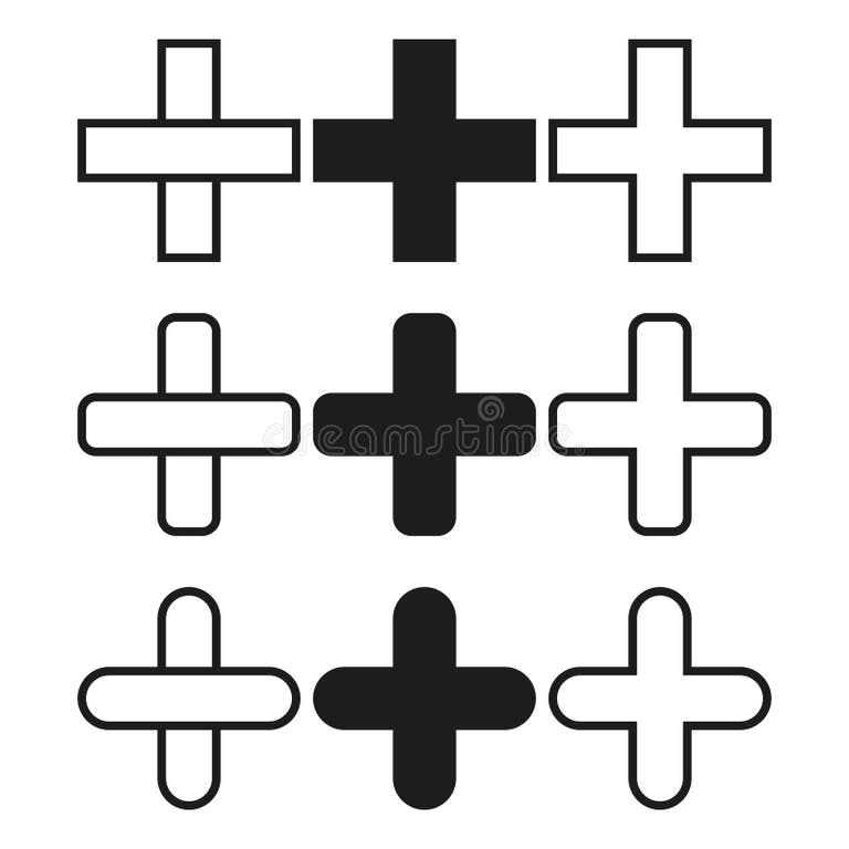 Plus Icon Outline Stock Illustrations – 16,573 Plus Icon Outline Stock ...