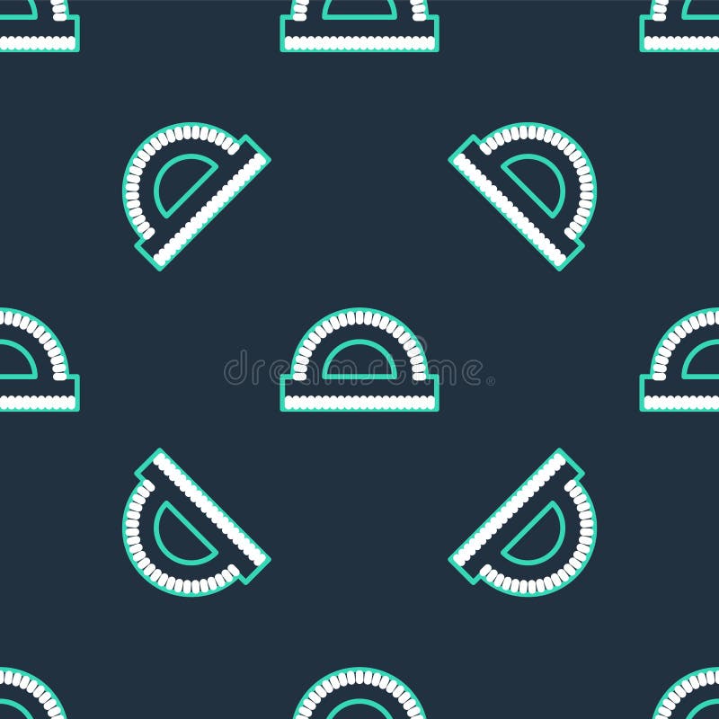 Line Protractor Grid for Measuring Degrees Icon Isolated Seamless ...