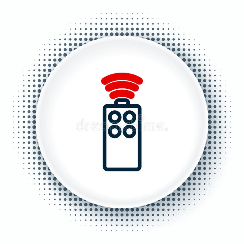 Line Remote Control for the Camera Icon Isolated on White Background ...