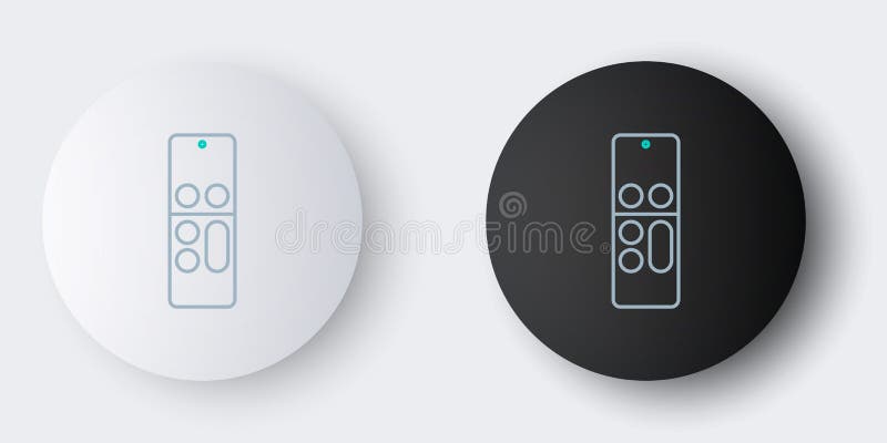 Line Remote Control Icon Isolated on Grey Background. Colorful Outline ...