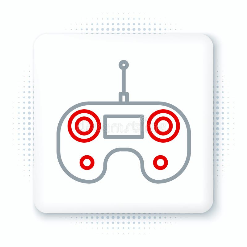 Line Remote Control Icon Isolated on White Background. Colorful Outline ...