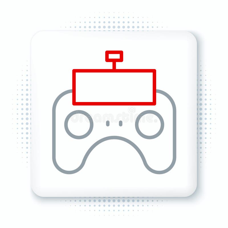 Line Remote Control Icon Isolated on White Background. Colorful Outline ...