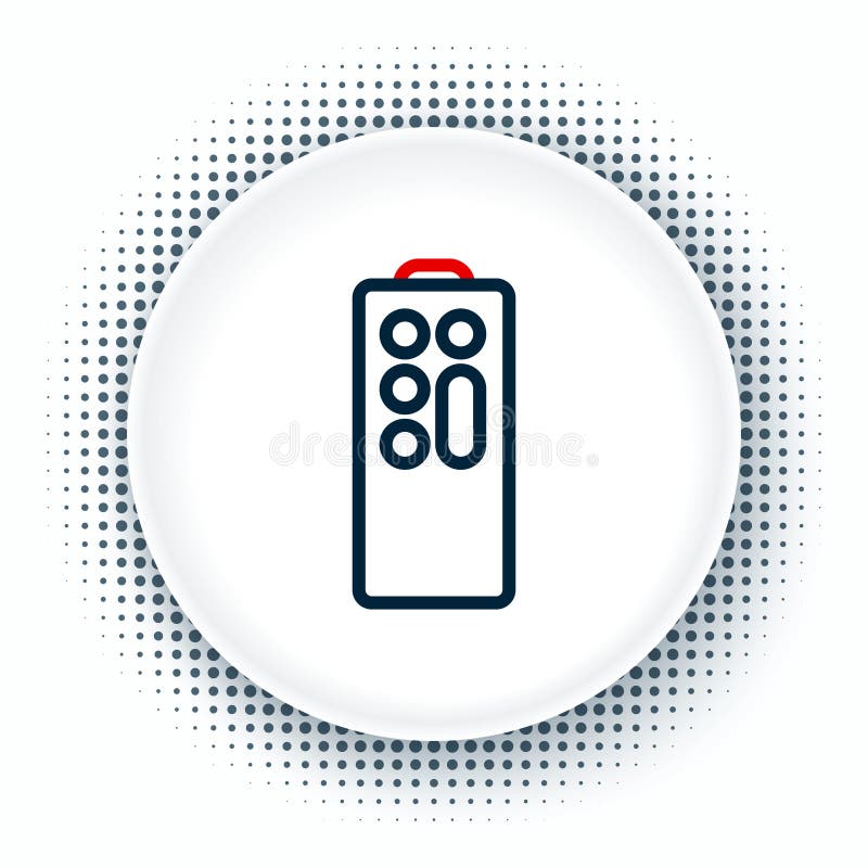 Line Remote Control Icon Isolated on White Background. Colorful Outline ...