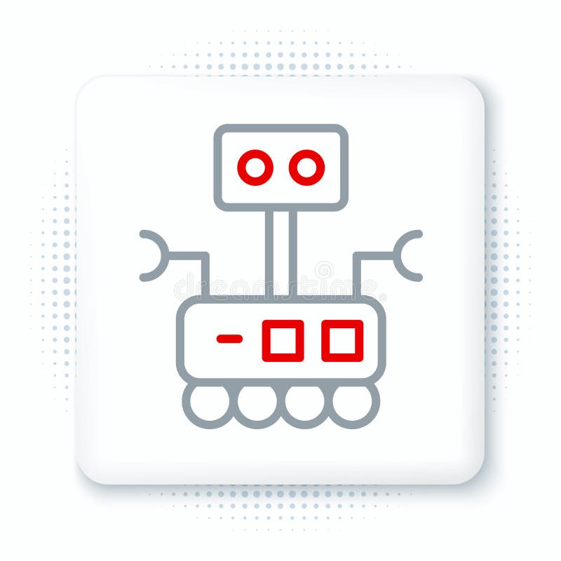 Line Robot Icon Isolated on White Background. Artificial Intelligence ...