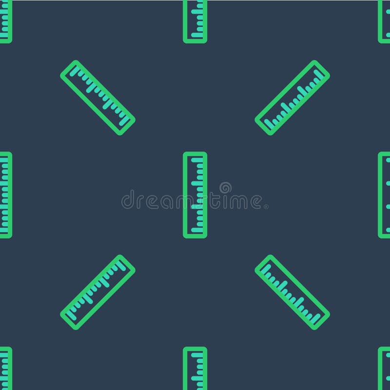 Line Ruler Icon Isolated Seamless Pattern on Blue Background ...