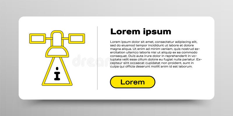 Line Satellite Icon Isolated on White Background. Colorful Outline ...