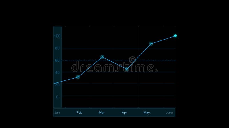 Line and Scatter Plot in Blue Stock Illustration - Illustration of ...