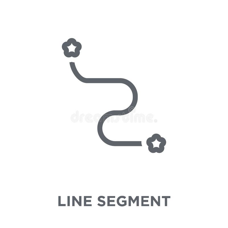 Line Segment Icon from Geometry Collection. Stock Vector - Illustration ...