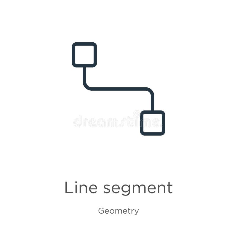 Segment Icon Vector. Trendy Flat Segment Icon from Geometry Collection ...