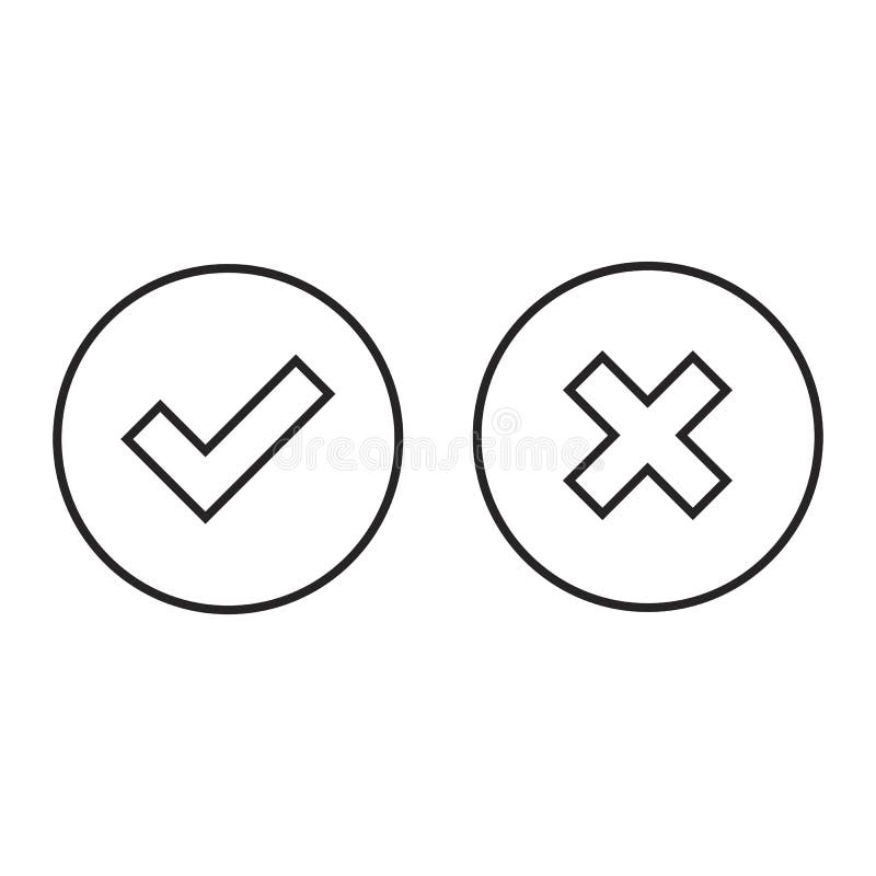 Validation buttons stock illustration. Illustration of refuse - 44950249