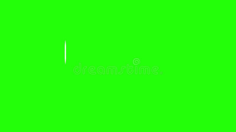 Line Shape Elements Motion Graphics with Green Screen. Flash Fx ...