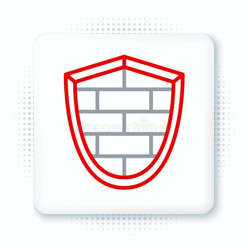 Firewall Logo. Protection Logo. Cyber Security Emblem. Stock Vector ...