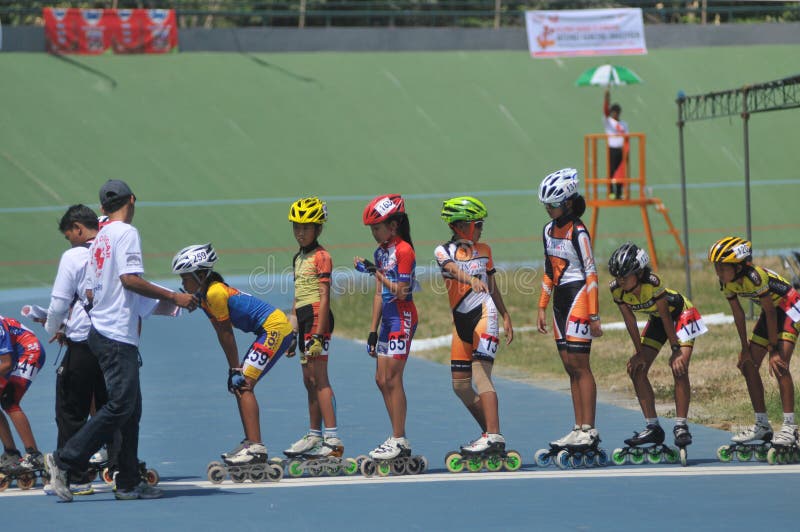 In Line Skate Competition editorial stock photo. Image of java - 43768808