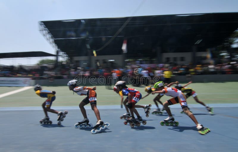 In Line Skate Competition editorial stock photo. Image of children ...