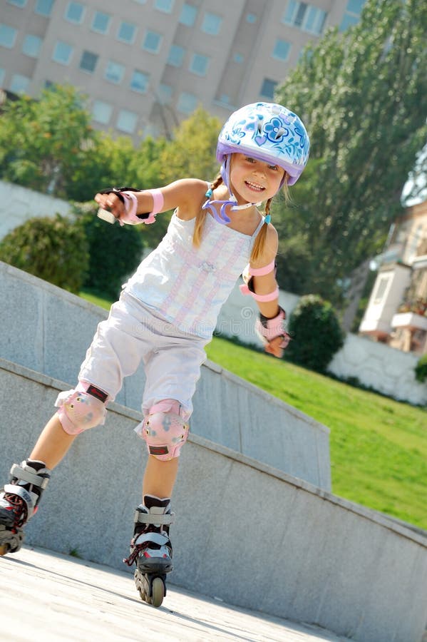 In-line skating child stock photo. Image of children - 10943022