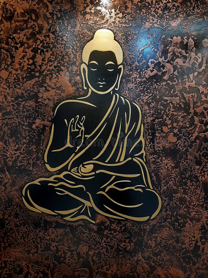 Line Sketch of Preaching Buddha Stock Illustration - Illustration of buddha, sitting: 345836856