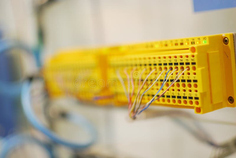 Line Socket Socketing in Automation Industry Stock Photo - Image of ...
