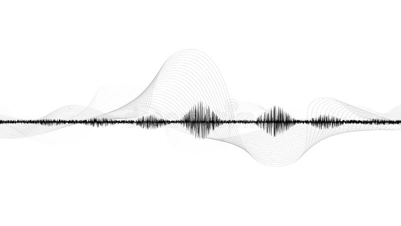 Line Soundwave Abstract Background Stock Vector - Illustration of music ...