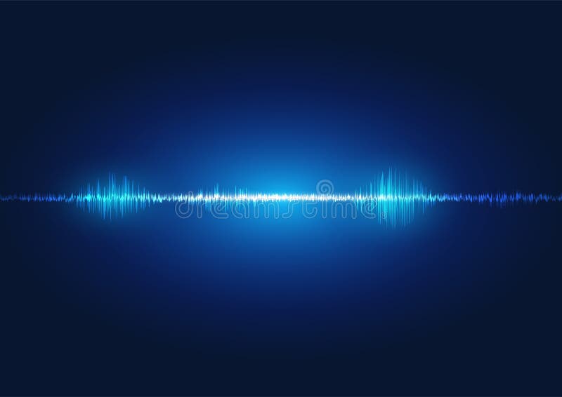 Line Soundwave Abstract Background Stock Vector - Illustration of ...
