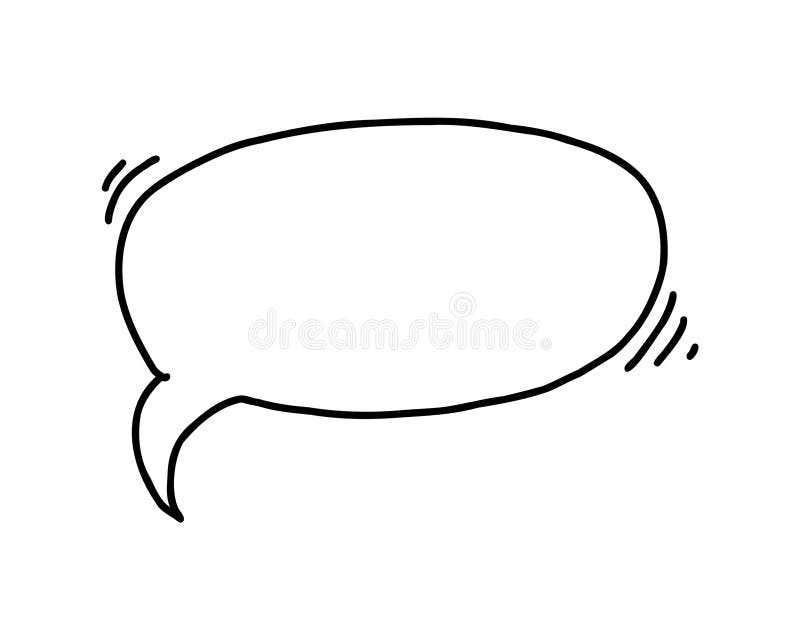 Line Speech Bubble. Comic Message Pop and Think Balloon with Text, Chat ...