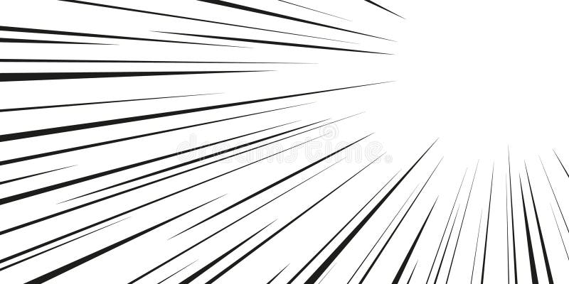 Line Speed Effect with Radiating Black Stripes Stock Vector ...