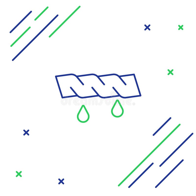 Line Squeeze Clothes Icon Isolated on White Background. Colorful ...