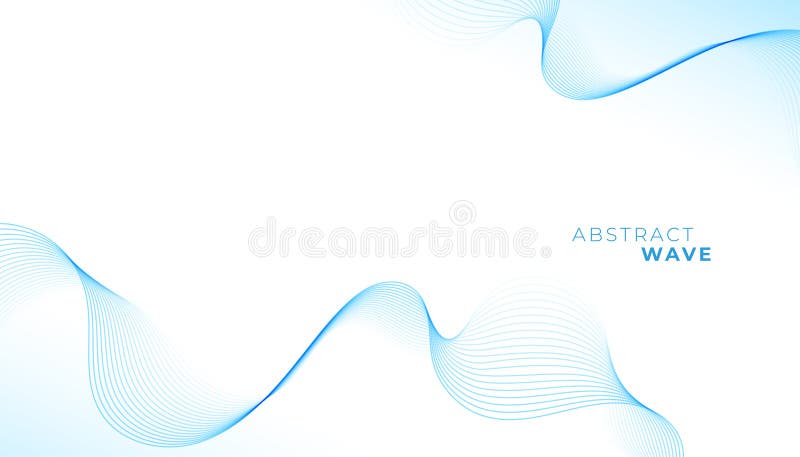 Line Style Abstract Wavy Background a Fluid Motion of Curves Stock ...