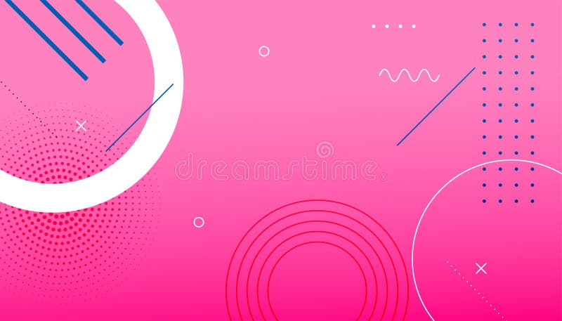 Line Style Geometric Backdrop Banner with Line Art Figure Design Stock ...