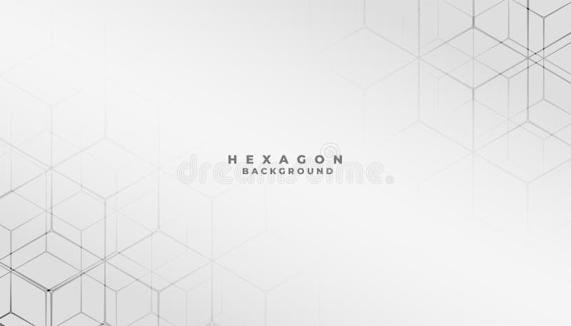 Line Style Geometric Hexagon Shape Pattern Background Design Stock ...