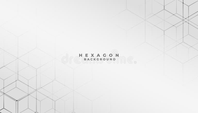 Line Style Geometric Hexagon Shape Pattern Background Design Stock ...