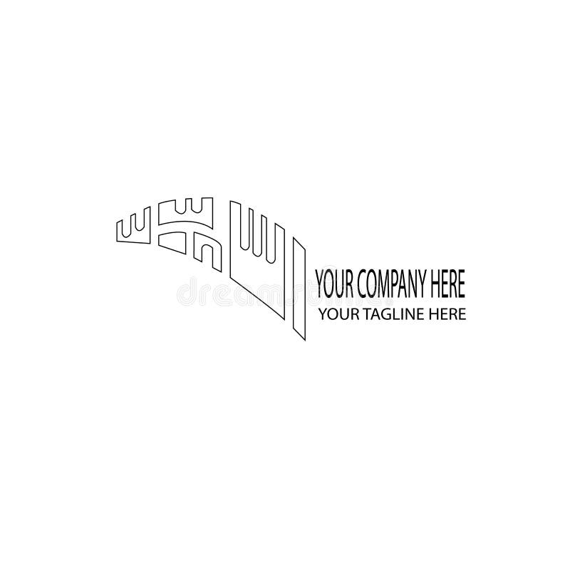 Line Style Logo Template Illustration Stock Vector - Illustration of ...