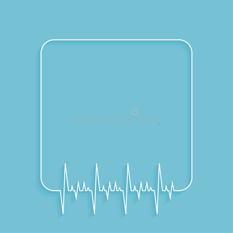 Line Style Medical Frame Background with Blank Space Stock Vector ...