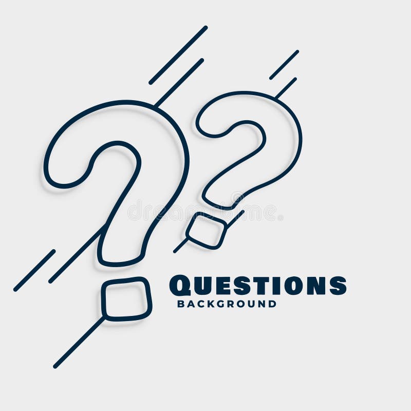 Line Style Question Mark Background for Help and Support Page Stock ...