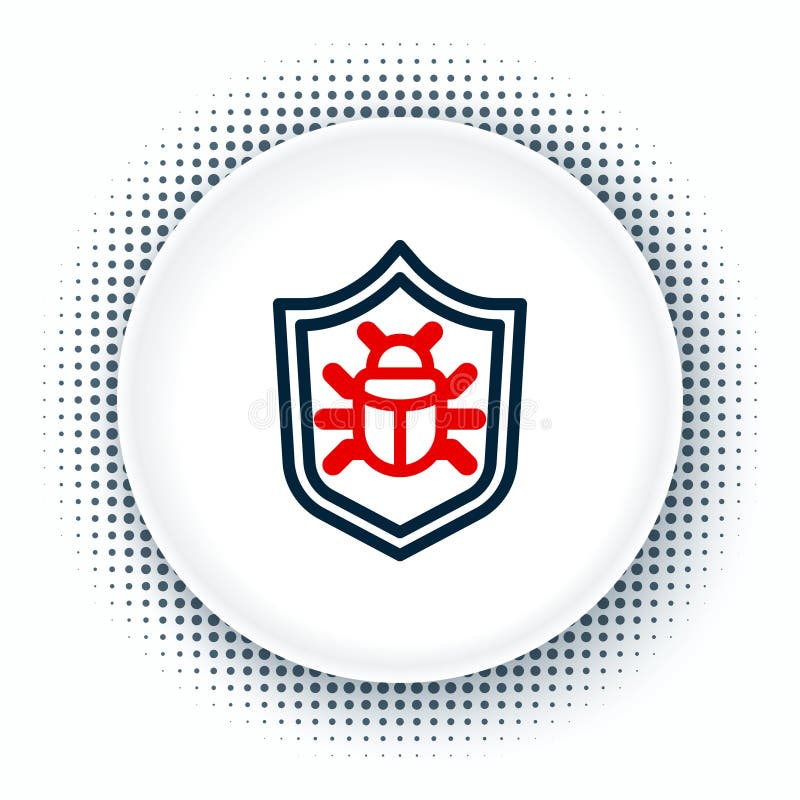 Line System Bug Concept Icon Isolated On White Background Code Bug Concept Bug In The System