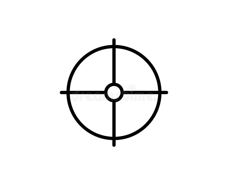 Target line icon stock illustration. Illustration of cross - 184500536
