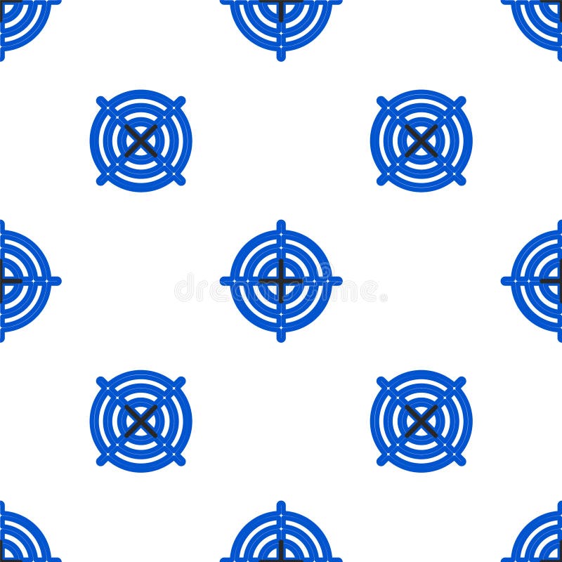 Line Target Sport for Shooting Competition Icon Isolated Seamless ...
