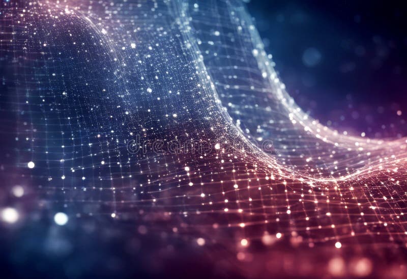 Line Technology Connection Big Aesthetic Dot Concept ...