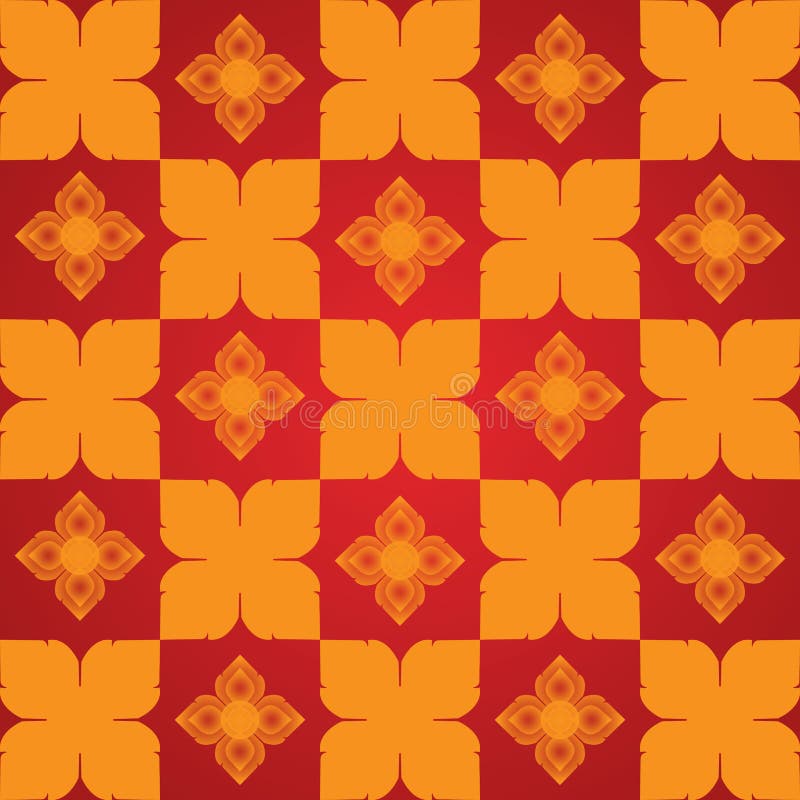 Line Thai Art Vector Artistic of Traditional Line Thai. Stock Vector ...